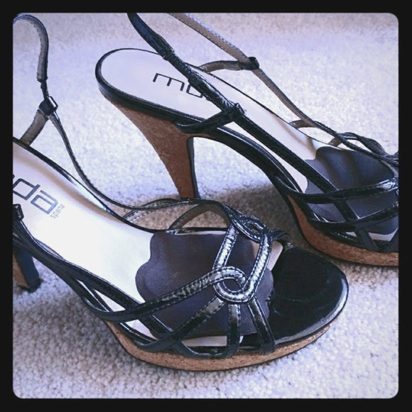 Moda | Shoes | Moda Black Patent Leather Strappy Heels | Poshmark